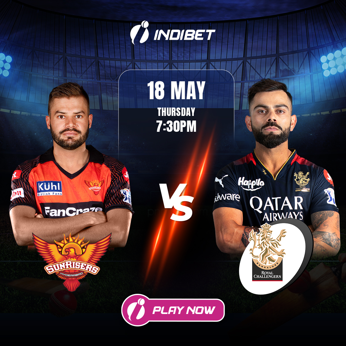 Match prediction (SRH vs RCB) 2023-05-18 Match prediction (SRH vs RCB) 2023-05-18